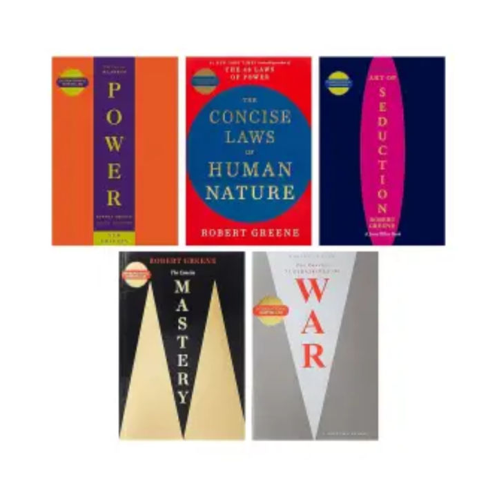 5 Books Set By Robert Greene (The Concise 48 Laws Of Power; The Concise ...