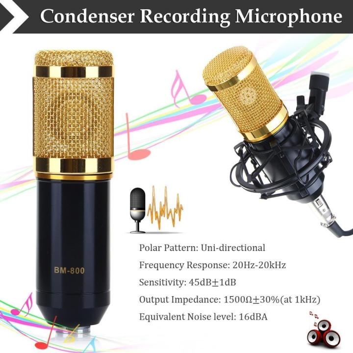 Bm-800 Condenser Microphone Sound Recording Dynamic + Mic Shock Mount | Daraz.com.np