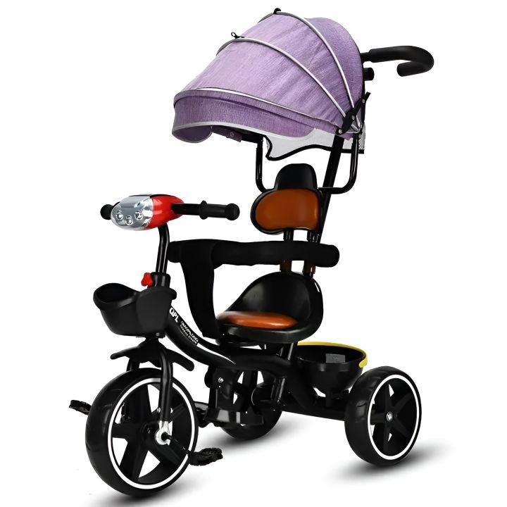 4in1 Stroller Bike For Kids 3 Wheels Trolley Bike Baby Stroller With Canopy Kids Tricycle | 4 In ...