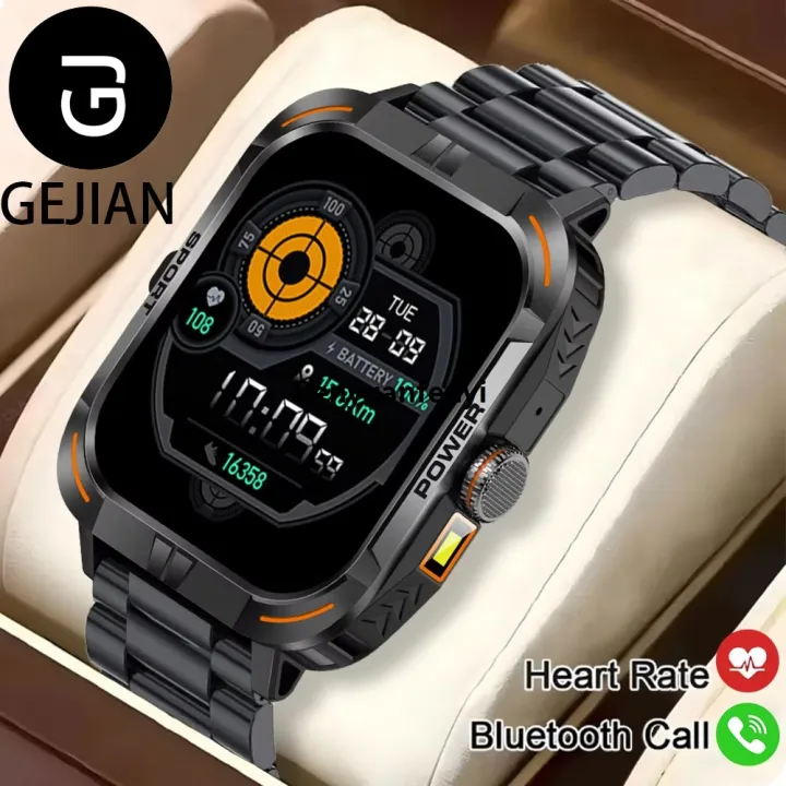 Renyuan GEJIAN New LED Mens Smart Watch 1.97-inch AMOLED HD Screen 5.1 ...