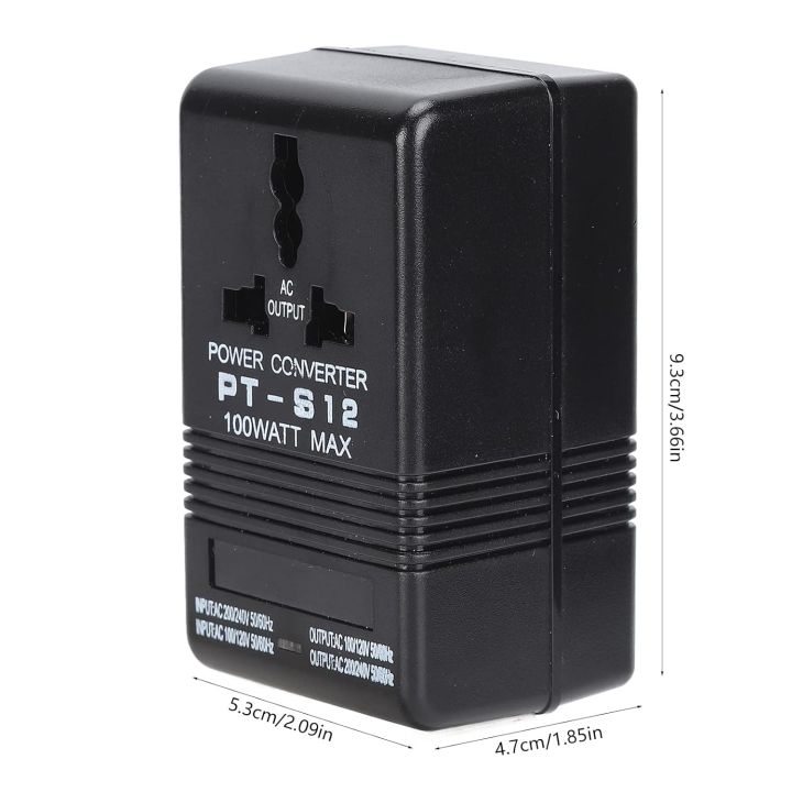 100W Step Down Voltage Converter Power AC 220v-240v to 100v-120v Power Transformers Power ...