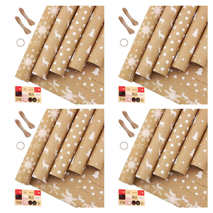 Wrapping Paper Sheets,for Christmas Birthday Party Wrapping Paper Set ...