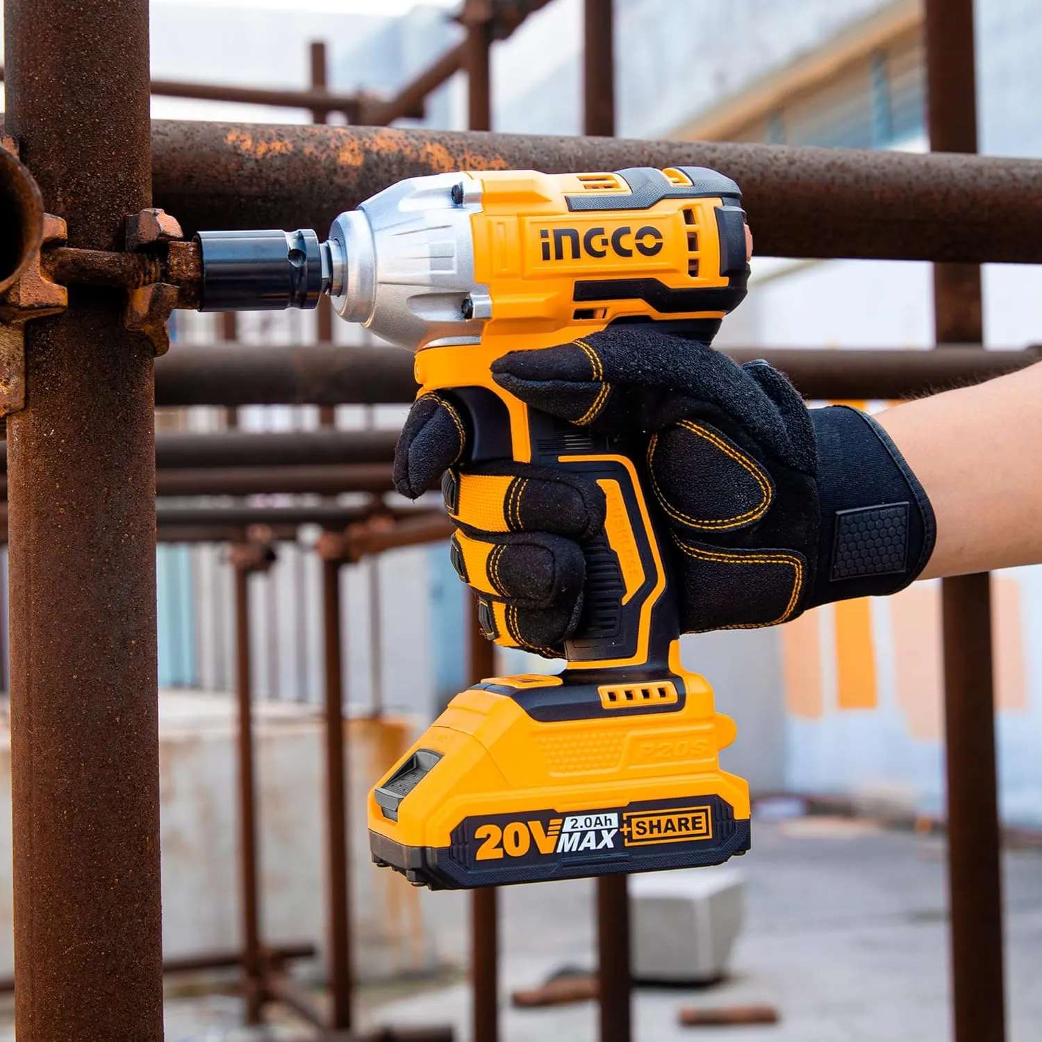 Ingco Cordless 300NM Impact Wrench Brushless Motor 1/2 | Daraz.com.np