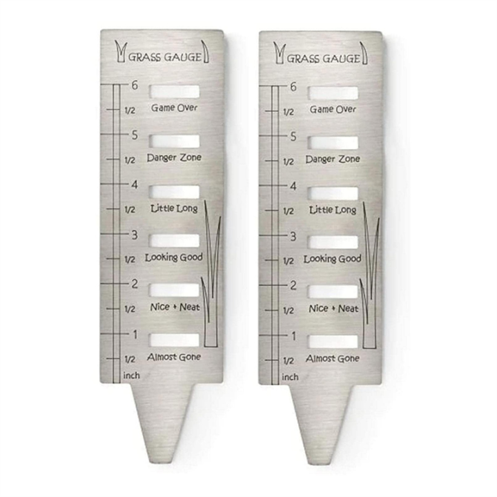 OUMERY Lawn Grass Gauge - Stainless Steel Grass Gauges Gardening Grass ...