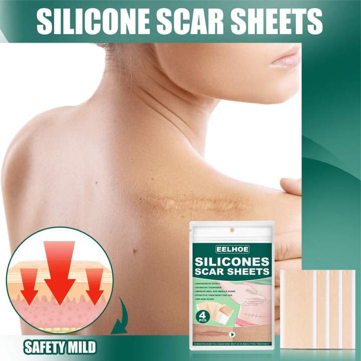 EELHOE Silicone Gel Scar Patch Lightens Surgical Stretch Marks Burn ...