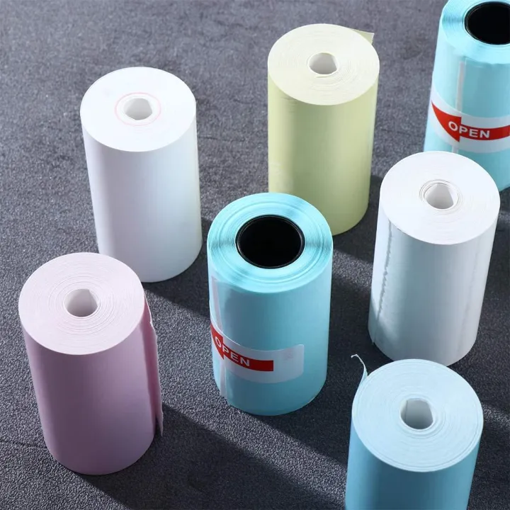 3 Rolls Printable Mini Printer Paperang Printer Home Printer Receipt ...