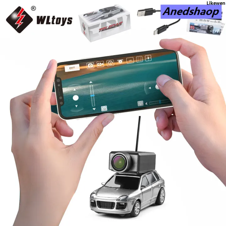 LikewenNew WLtoys 6401 Mini RC Cars 1:64 with 720P FPV Camera, Wifi APP ...