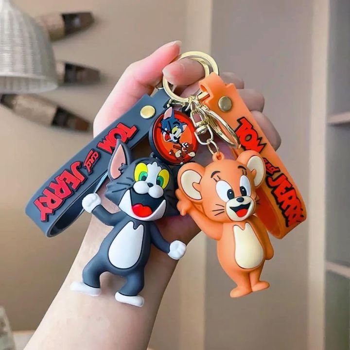 Cute 3D Tom & Jerry Keychain Set & Bag Charm | Daraz.com.np