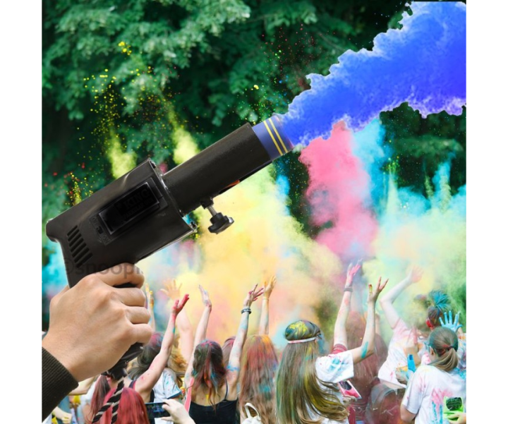 6 PS Color Smoke With Gun For Holi, Party Celebration (Battery Not ...