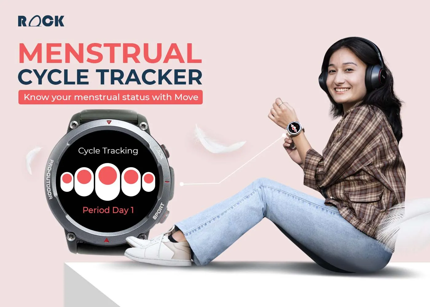 Rock Move Smartwatch (beige) | Jeevee