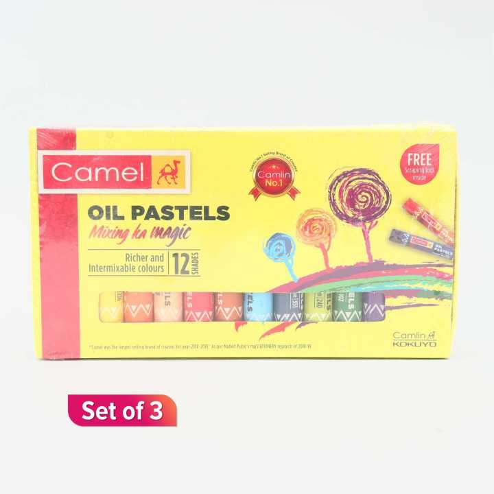Camel Oil Pastel Mixing Ka Magic Rich and Intermixable Colors 12 Shades ...