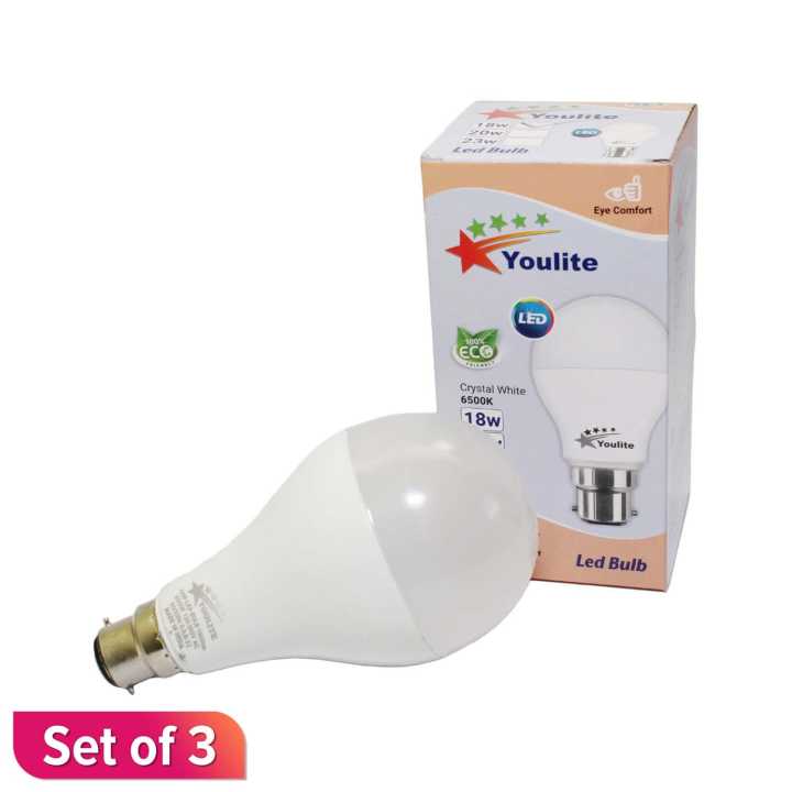LED Bulb 18w Set Of 3 | Daraz.com.np