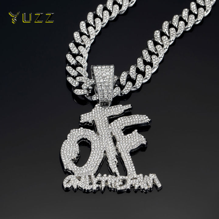 Jewelry rock, fit necklace chain OTF hip hop fashion english letter ...