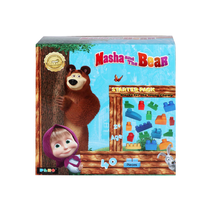 PLEX Masha & The Bear Building Blocks Starter Pack | Daraz.com.np