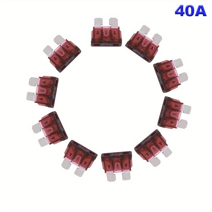 Insert 40A, 35A, 30A, 20A, 15A, A7.5, Strap - Car Medium 10 Piece Fuse ...