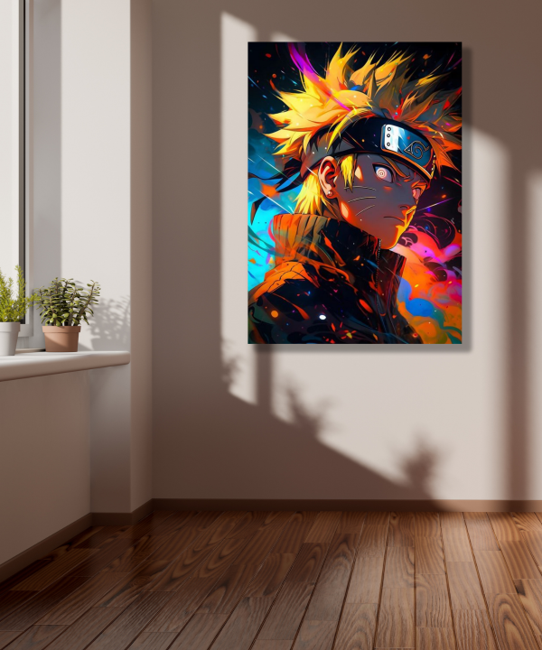Naruto Uzumaki Metalik 4K HD A4 Size Wall Poster For Room Decor ...