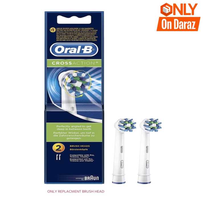 Oral B Electric Toothbrush Heads Pack Of 2 Replacement Refills For Oral ...