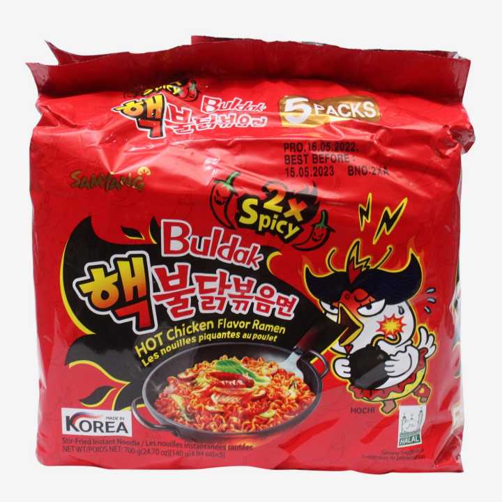 Buldak Spicy Shin Ramyun, 5 Packs, 700g(140g x 5) | Daraz.com.np
