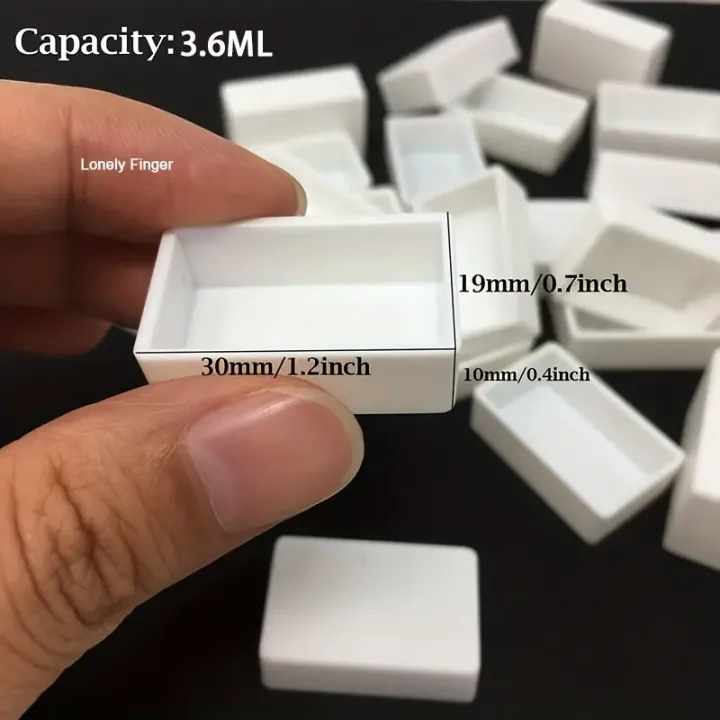 Bizzy 24PCS/Pack 3.6ML White/Clear Full Pans Color Plastic Empty ...