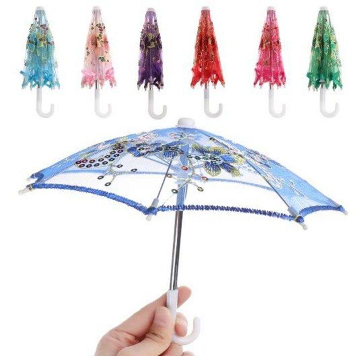 Creative Handmade Lace Embroidered Umbrella Cute Exquisite Mini ...