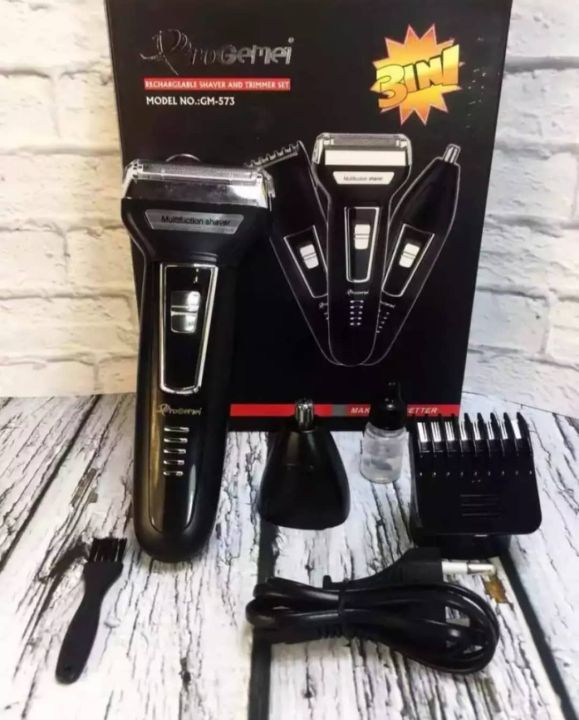 Gemei ProGm 573 3In1 Kit Electric Shaver Beard Shaving Machine For Men ...