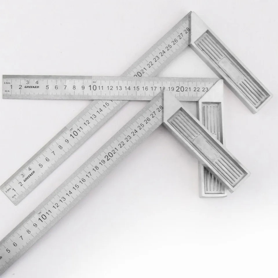 Metal Rulers L-Shaped Framing Square Stainless Steel 90 Degree Right ...