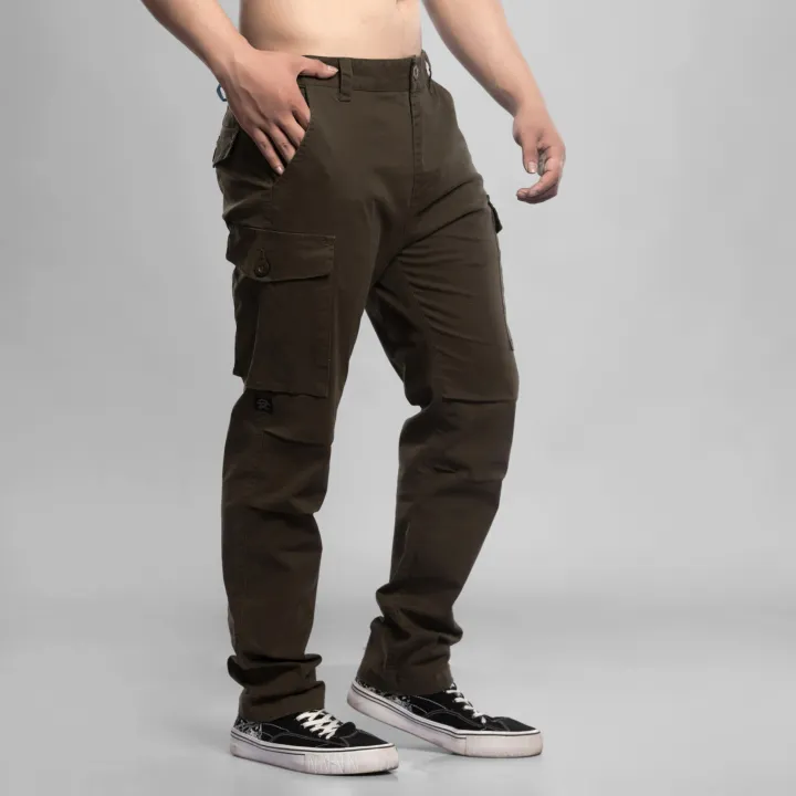 Vantuff Olive Premium Cotton Cargo Box Pant For Men | Daraz.com.np