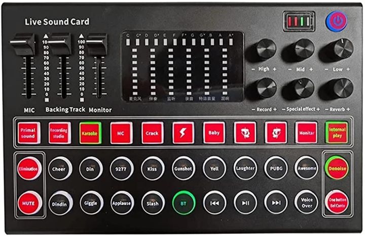 M9 Multi-Function Sound Card Mixer - Professional Audio Mixing Console ...