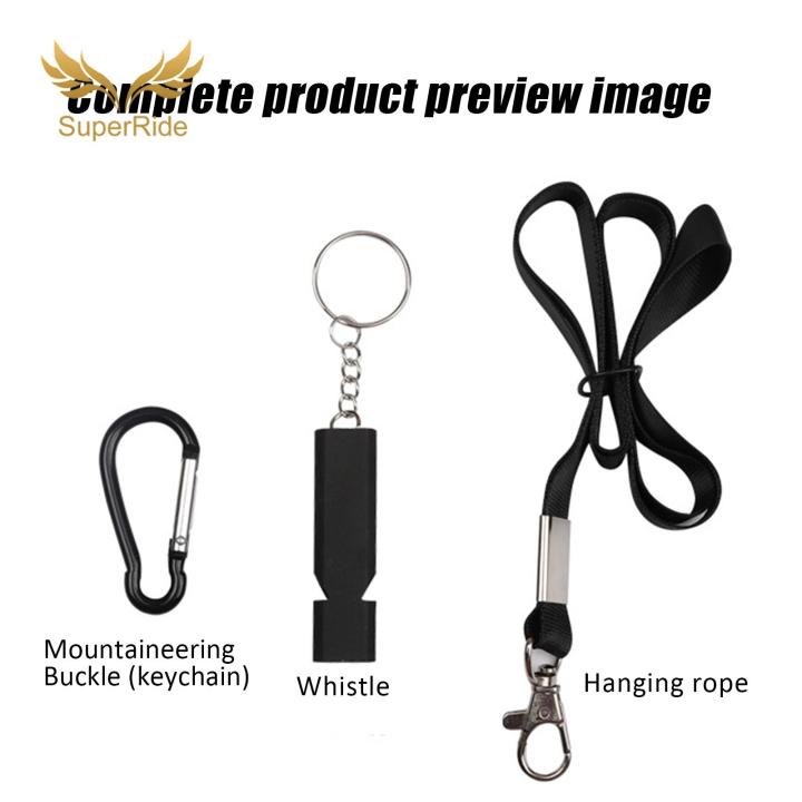 SuperRide Whistle with Carabiner High-quality Aluminum Referee Whistle ...