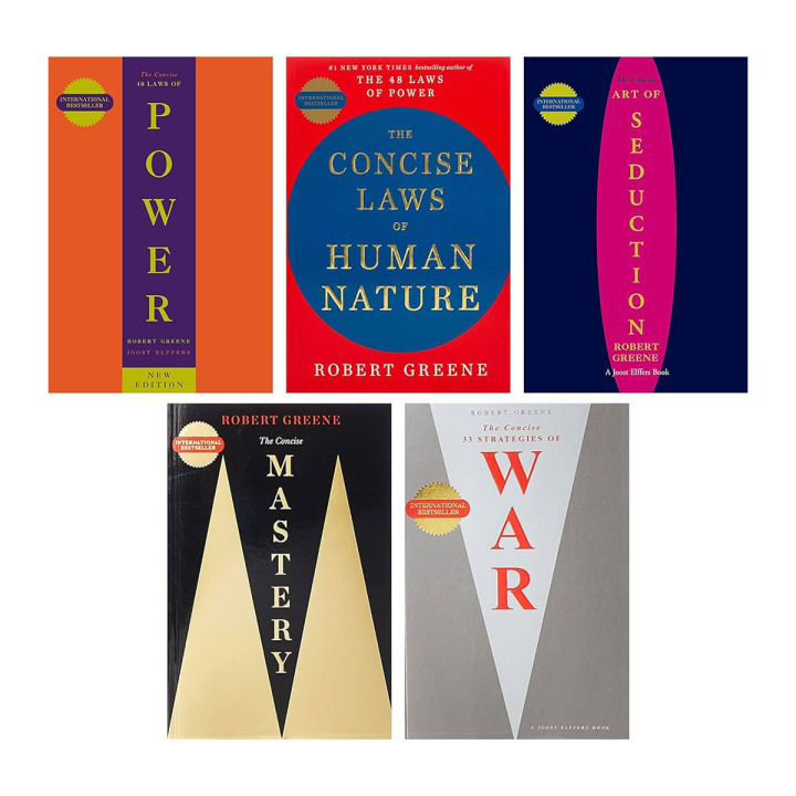5 Books Set By Robert Greene (The Concise 48 Laws Of Power; The Concise ...