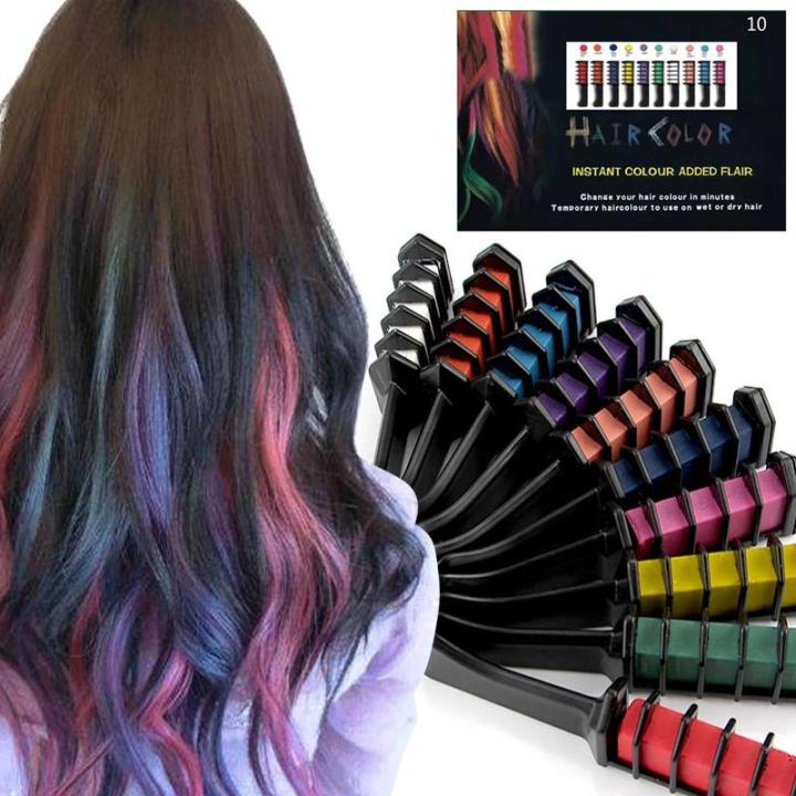 10PCS Children Multi Color Hair Dye Comb Set Fashion Makeup Toy Kits ...