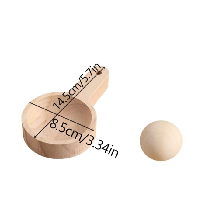 Round Wood Dumpling Skin Maker Ball Rolling Manual Dumpling Maker ...