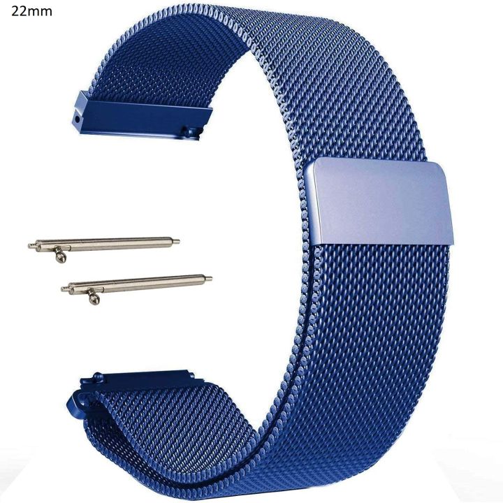 22mm Stainless Steel Magnetic Band Compatible with Smart Watch ( 22mm ...