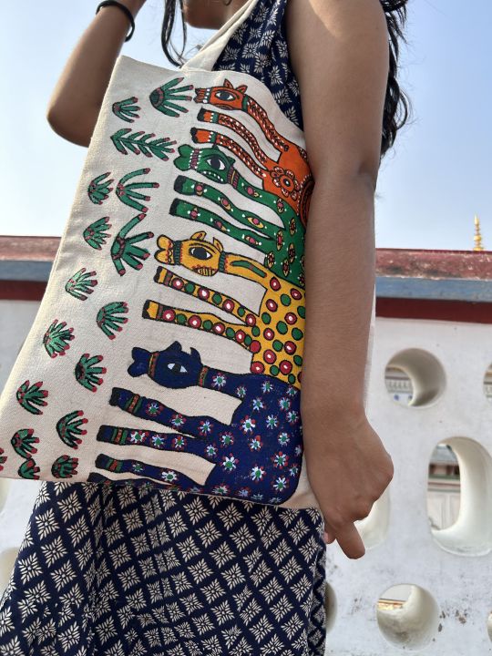 Handpainted Tote Bag | Daraz.com.np