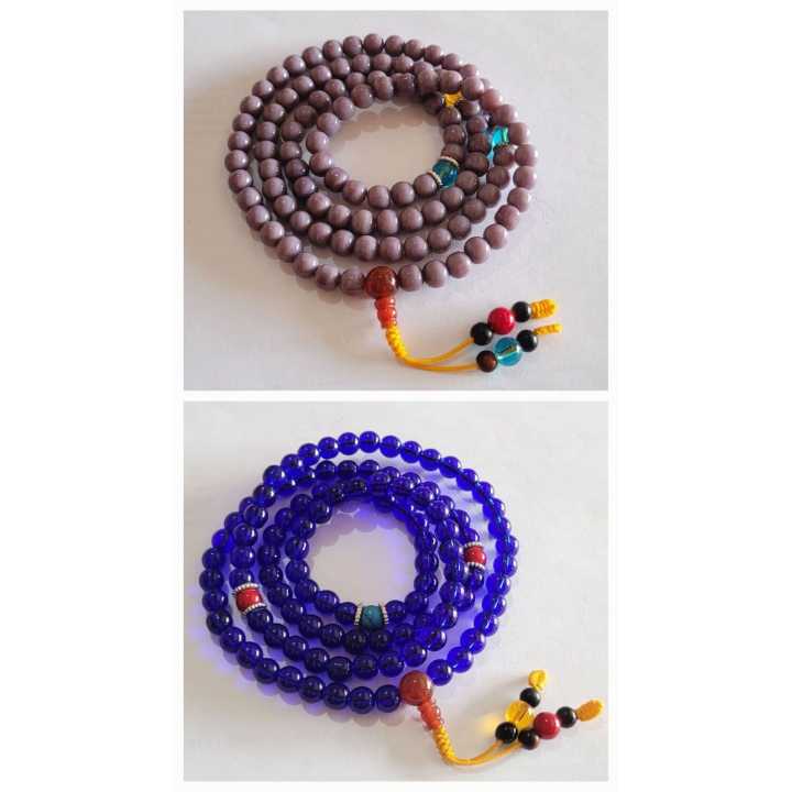 Beautiful Grey And Blue Color Beads Mala | Daraz.com.np
