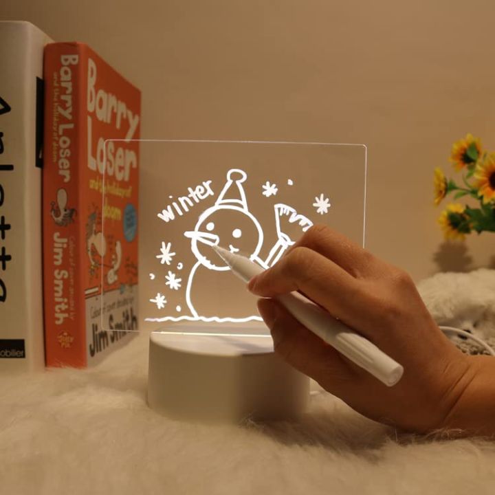 3D Acrylic New Luminous Message Board Light | Daraz.com.np