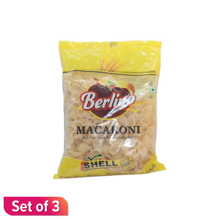Berlino Macaroni Shell 350g - Set Of 3 | Daraz.com.np