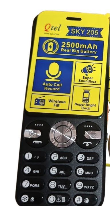 Qtel SKY 205 – Dual SIM Keypad Phone with 2500mAh Battery, Loud Speaker ...