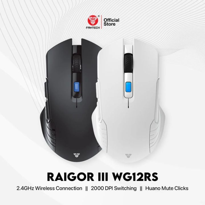 FANTECH RAIGOR III WG12RS Wireless Rechargeable Gaming Mouse Silent ...