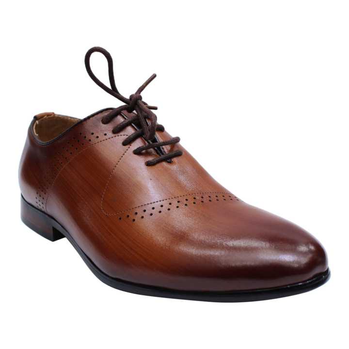 Coffee Brown Leather Material Formal Shoes For Men | Daraz.com.np