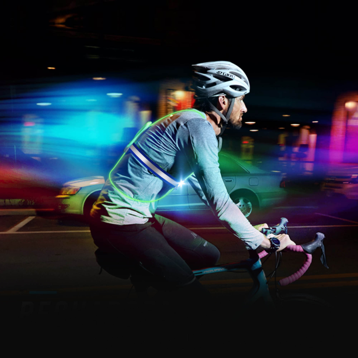 Rechargeable Outdoor Night Running LED 360 Reflective Chest Light With ...