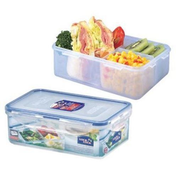 LocknLock Airtight Lunch Box / Bento Box With Divider 1L Microwave Safe ...