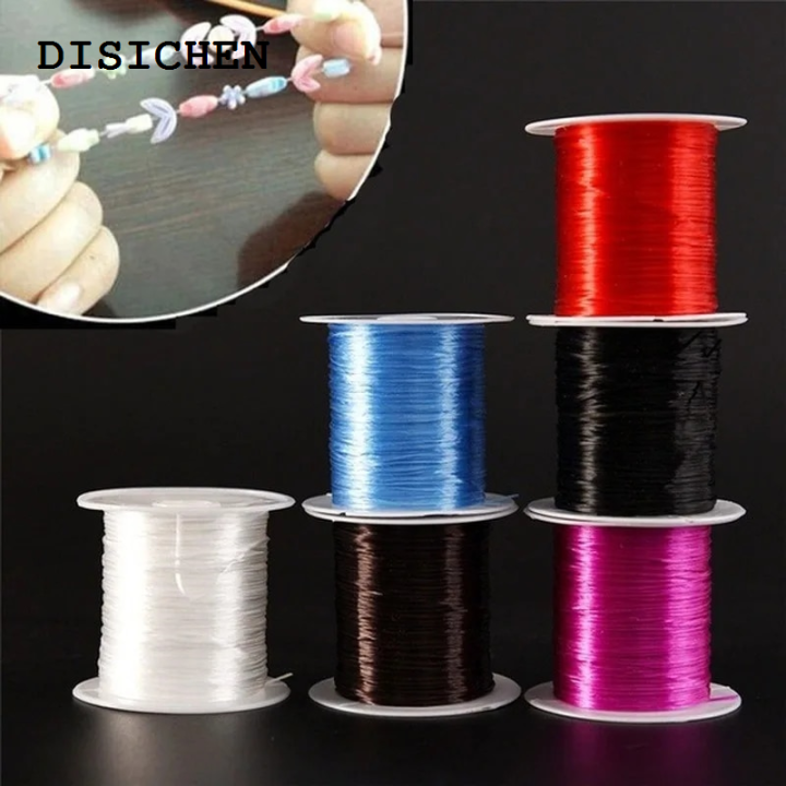 DISICHEN 10M/Roll Strong Elastic Crystal Beading Cord Beading Line ...