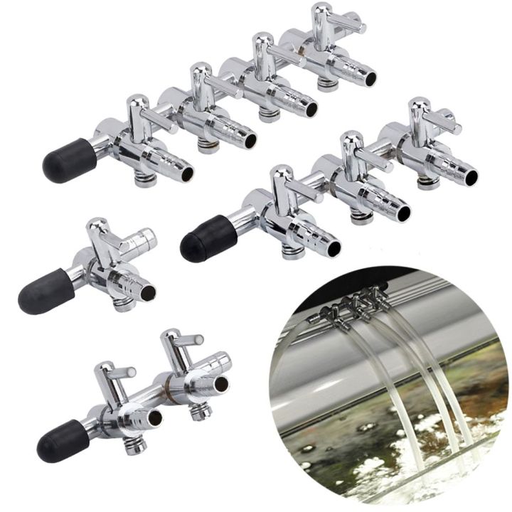 Portable 1To5 Way Flow Splitter Distributor Lever Fish Air Valve Air ...