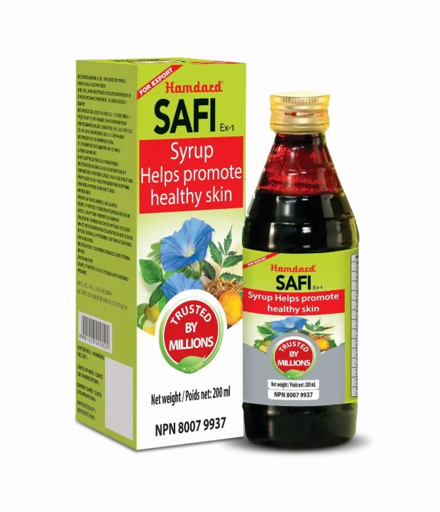 Hamdard SAFI Ex-1 200ml Syrup for Healthy & Glowing Skin | 100% Pure ...