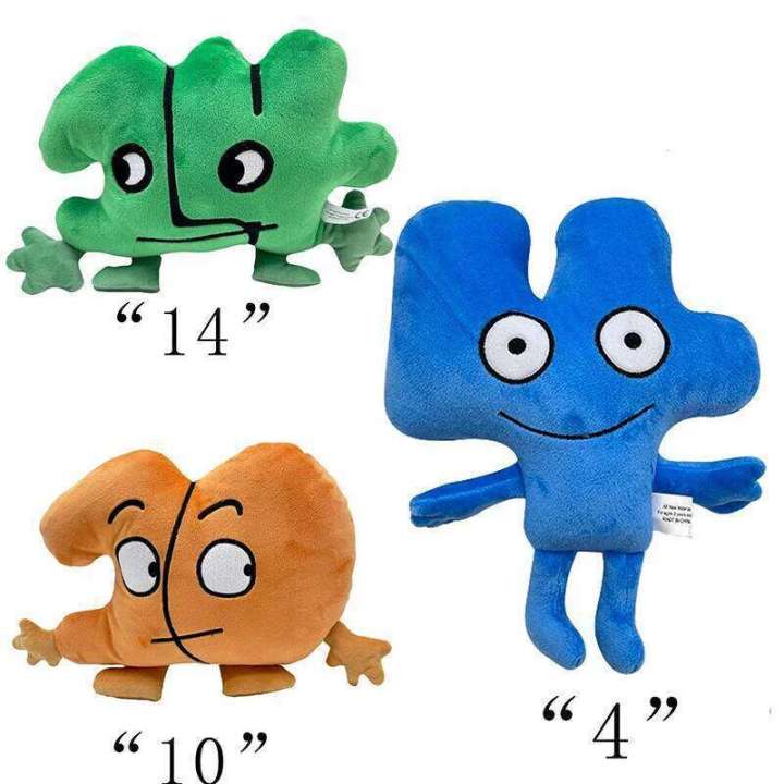 Bfdi Plushie Battle for Dream Island Plush Toy Four Ten Fourteen ...