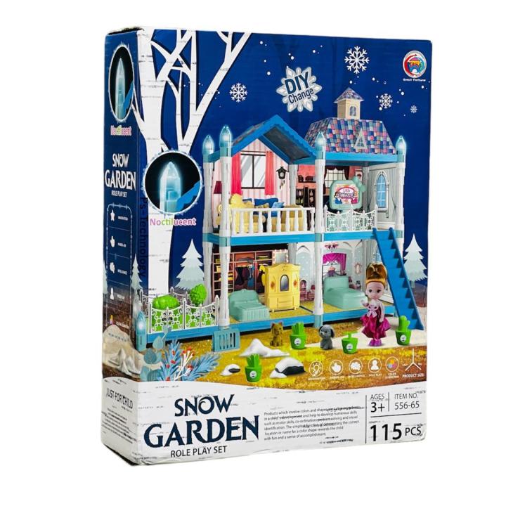 Dallhouse 115Pcs DIY Snow Garden Role Play Set Ps-Technology | Daraz.com.np