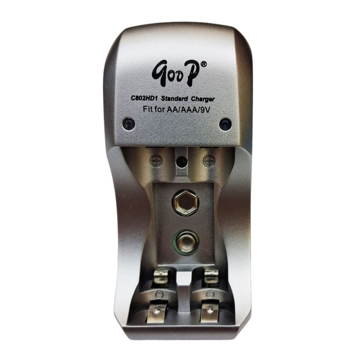 Goop GD-C802HD1 Rechargeable Battery Charger – LED Indicator for 2x AA ...