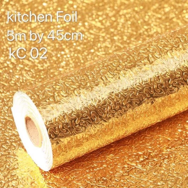 (3m x 60 cm) Kitchen Silver Oil Proof Waterproof Paper Aluminum Foil ...