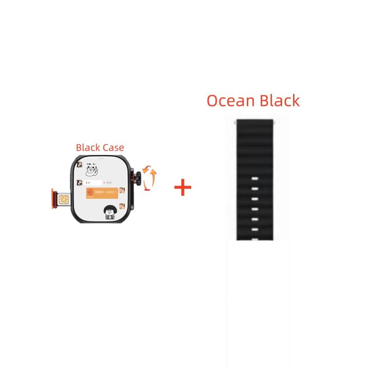 Linman S9 Ultra 4G Android Smart Watch With 2.2'' Amoled 448*528 Re2025 solution Google Play ...